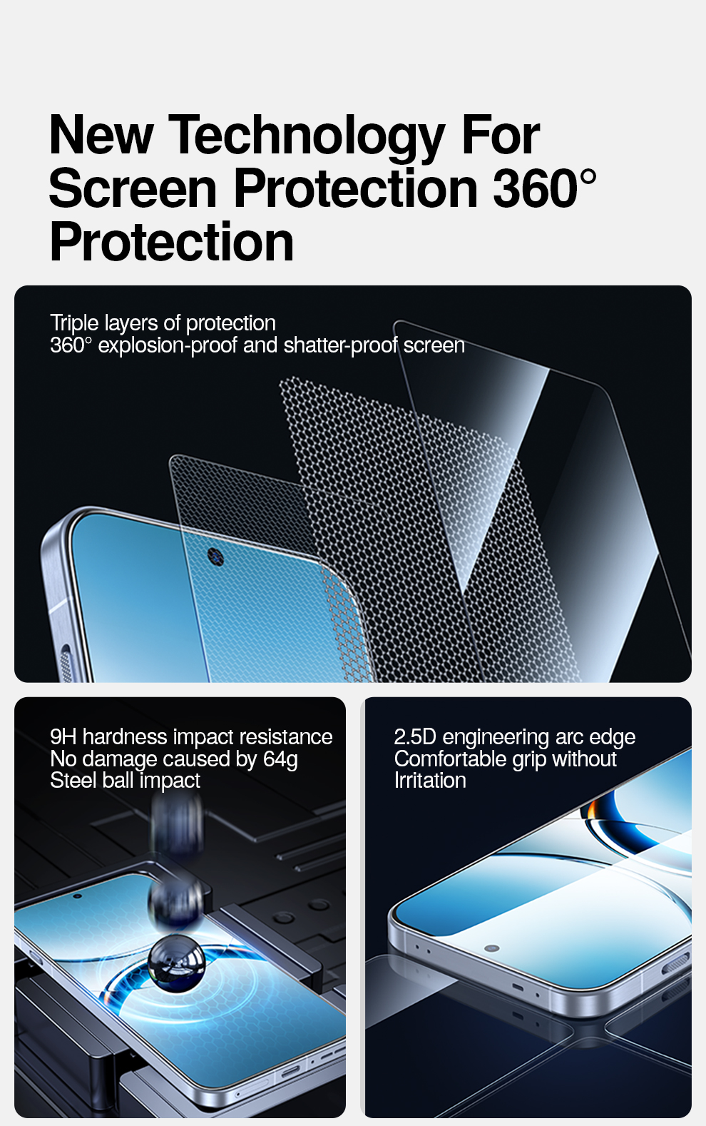 SmartDevil Tempered Glass For OPPO Find X8 Protective Glass HD Hole ...
