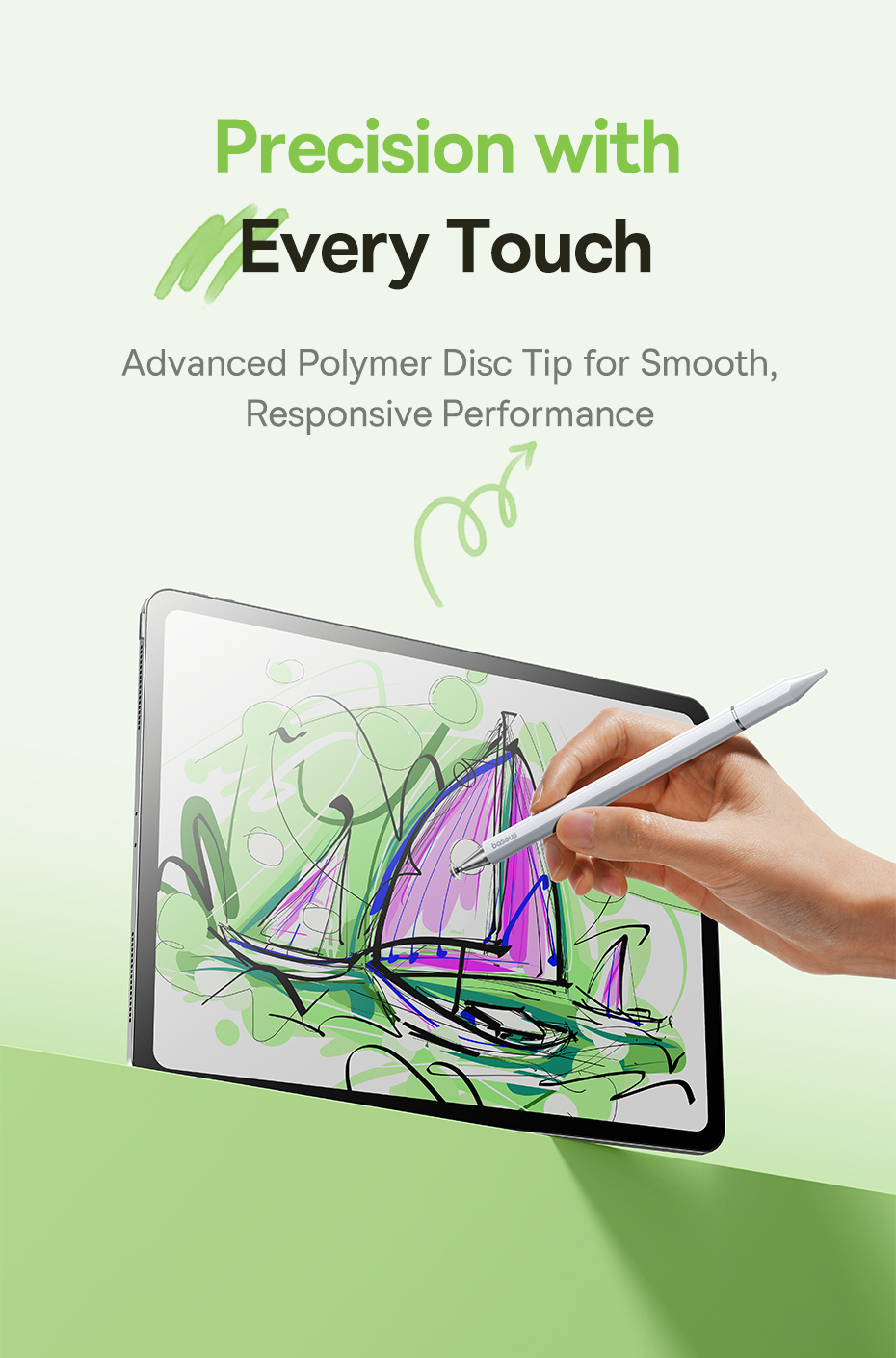 Baseus Smooth Writing III 3-in-1 Passive Stylus Pen Point Stylus for ...