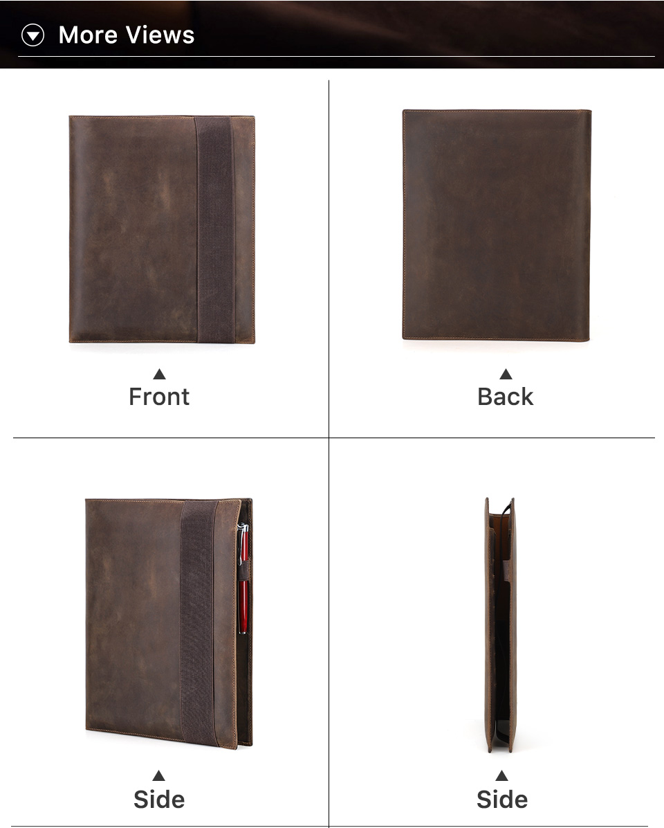 Genuine Leather A5 B5 Book Cover Travel Vintage Notebook Cover Sleeve ...