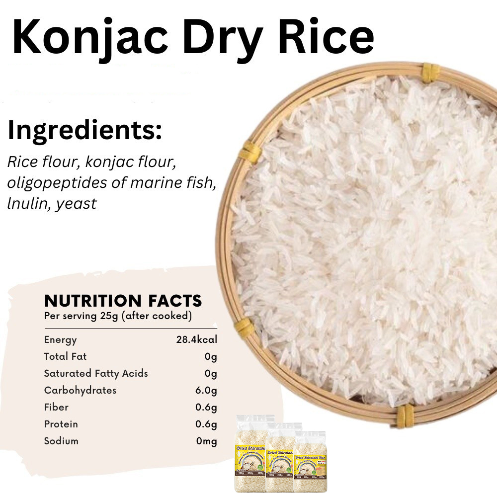 🍚Konjac Dry Rice Konjac Instant Dried Rice Instant Dry Konjac Rice ...