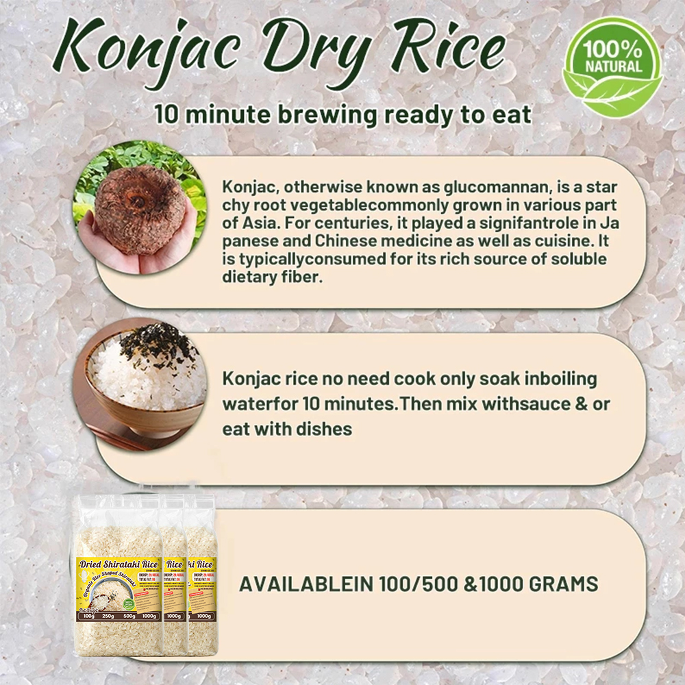 🍚Konjac Dry Rice Konjac Instant Dried Rice Instant Dry Konjac Rice ...