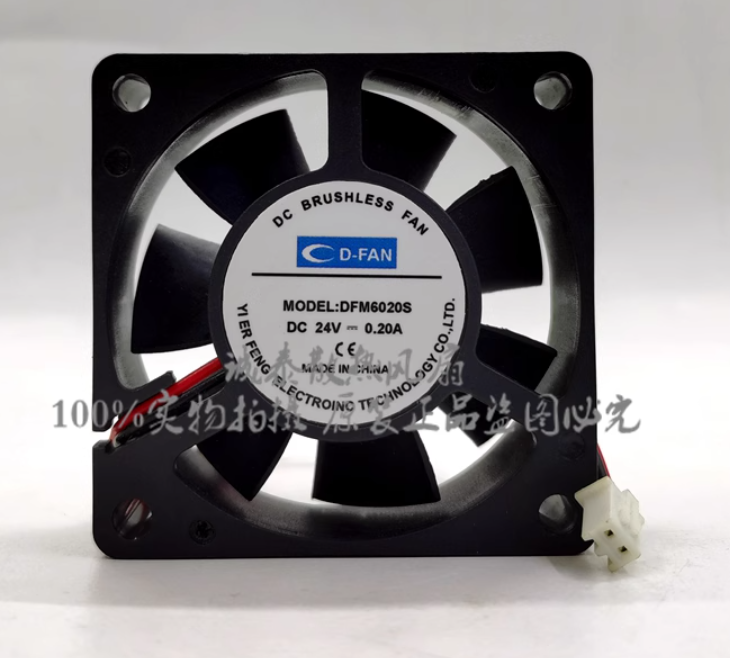 D-fan DFM6020S 6CM 12V 24V 0.2A 2-Wire Power Chassis Equipment Cooling ...