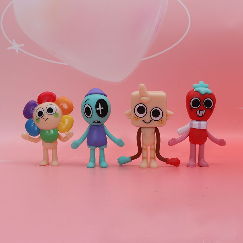 8Pcs 7cm-8.5cm Dandy's World Pebble Toy Horror Game Dandys World Rodger ...