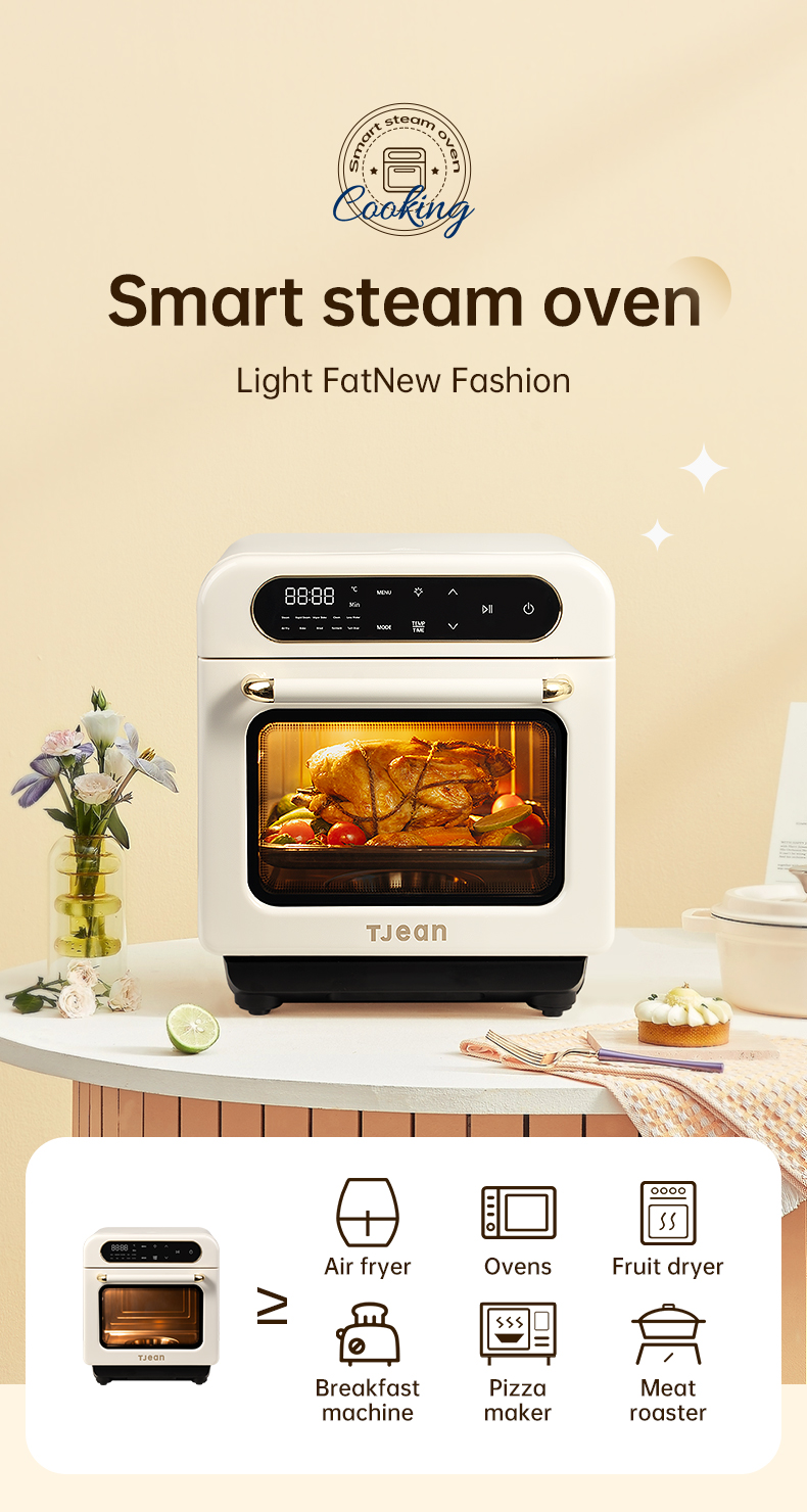 TJean Steam Oven Multifunctional Household Steam Air fryer Oven（12L ...