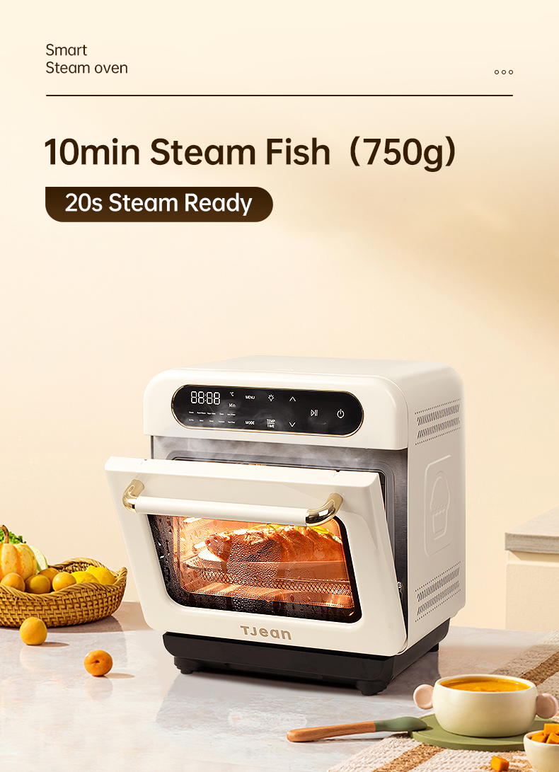 TJean Steam Oven Multifunctional Household Steam Air fryer Oven（12L ...