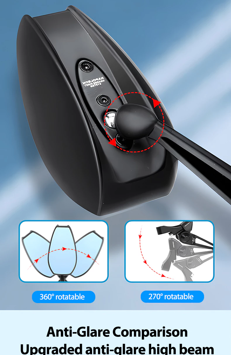🔥READY STOCK🔥Universal Side Mirror Napoleon Aluminum alloy side mirror ...