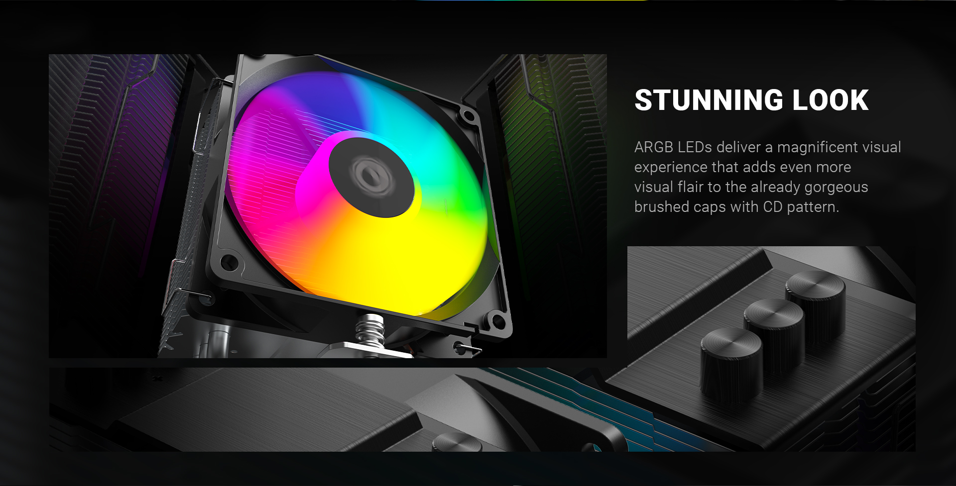 ID-COOLING SE-903-XT FRGB ARGB CPU Air-cooled heat sink tower type ARGB Silent cooling Fan with ...