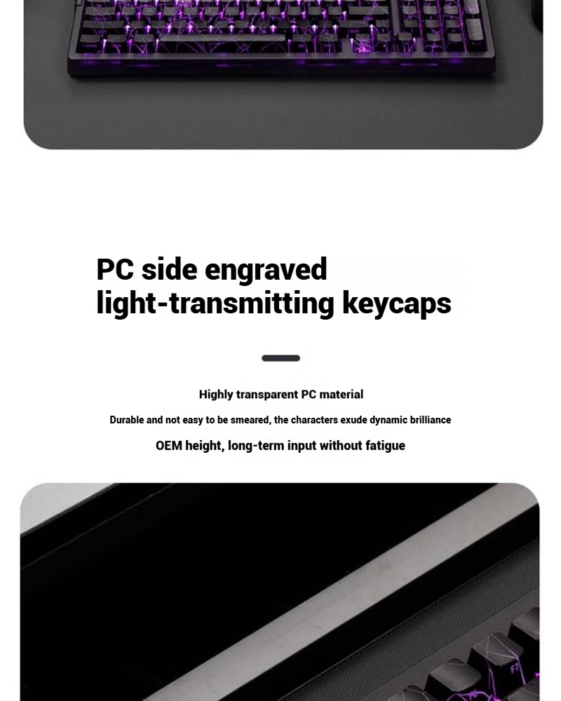 Zornher ZH980 Spider web Wireless three mode mechanical keyboard ...