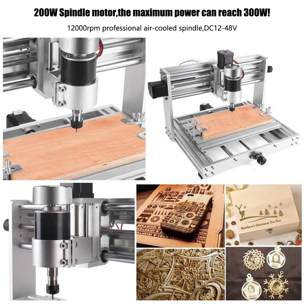 【Local delivery】CNC 3018Pro Max Engraver with 200W Spindle, 3 Axis Pcb ...