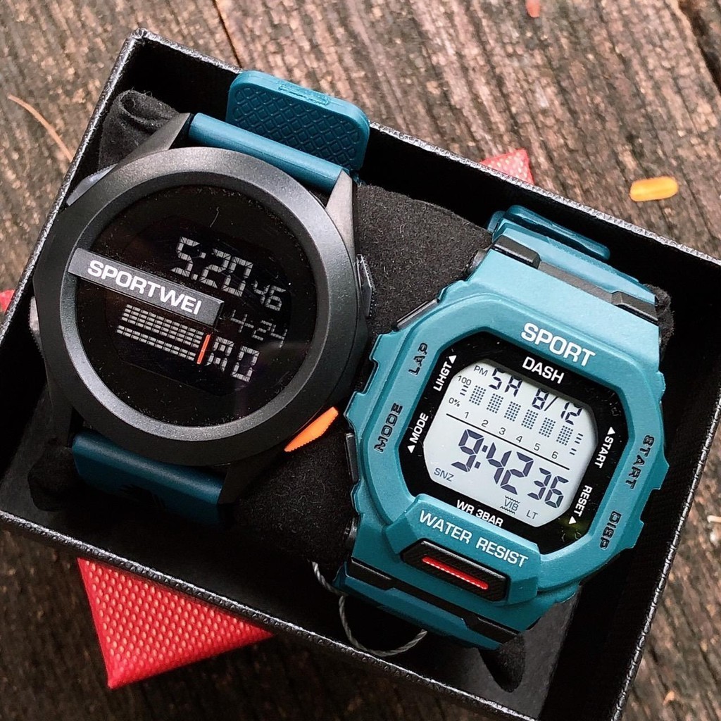 POSHI Watch Men Buy 1 Take 1 Original Waterproof Alarm Digital ...