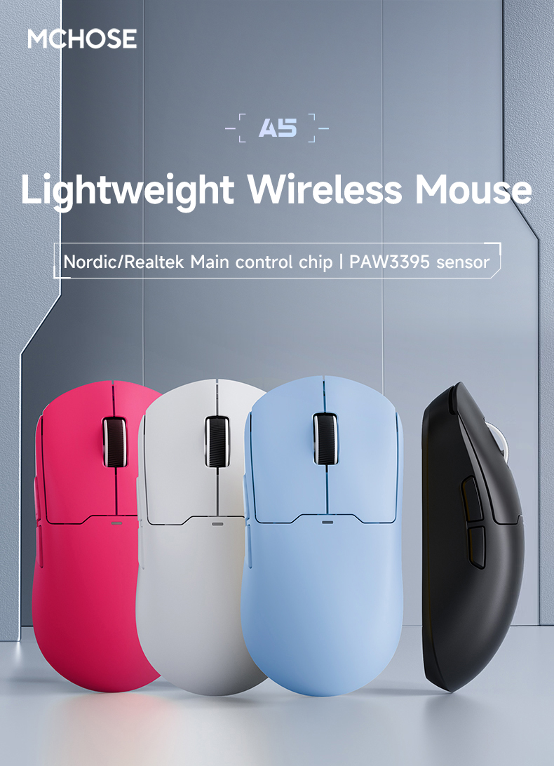 Mchose Wireless Gaming Mouse A5 V2 Ultra 2.4Ghz 26,000 DPI Bluetooth ...