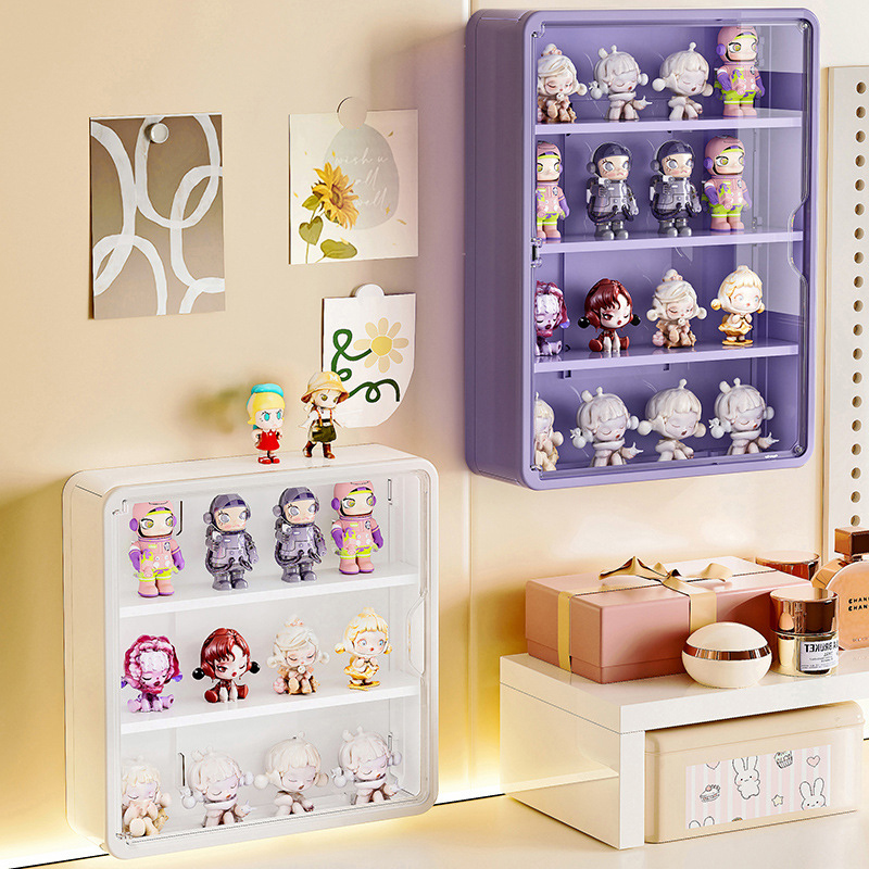 iSPECLE【Wall Mountable】Acrylic Display Box Stackable Transparent Blind ...