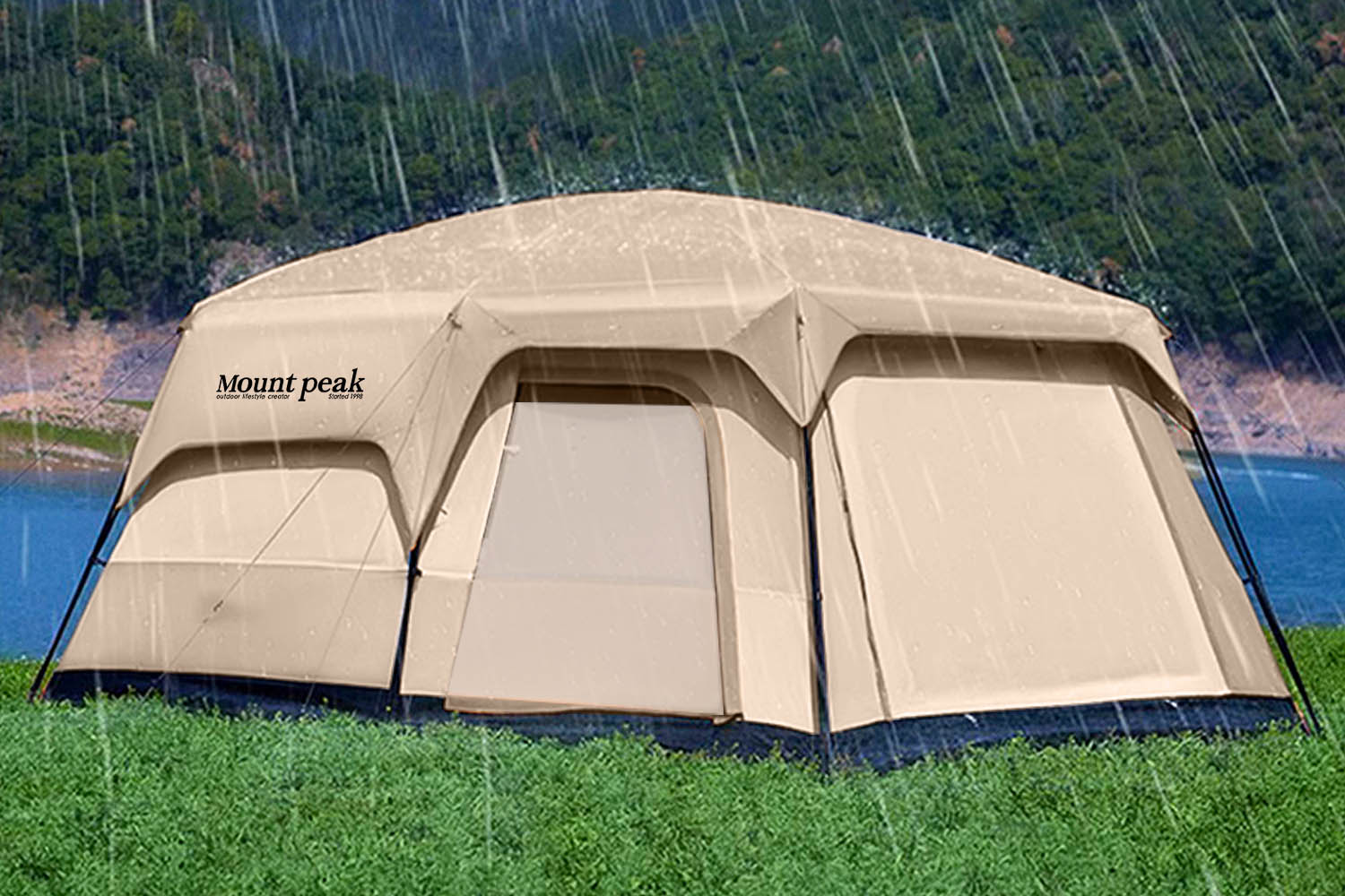 Mount peak khemah unta Camel tent besar 8-12 Person Large Camping Tent ...