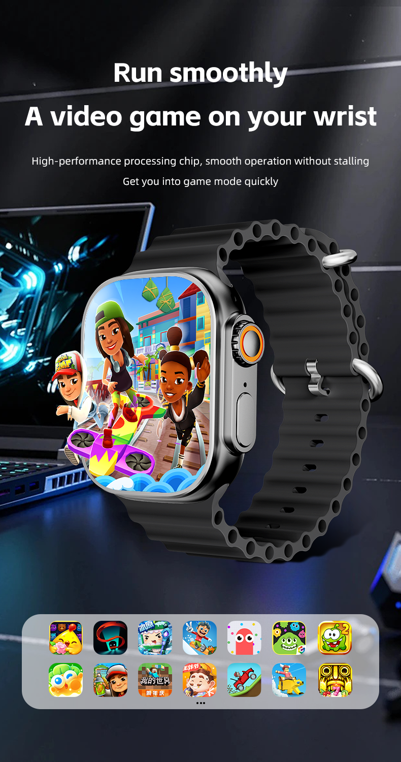 WS10 Ultra Smart Watch 5G Sim Card 3+1 Smartwatch 1GB RAM + 16GB ...