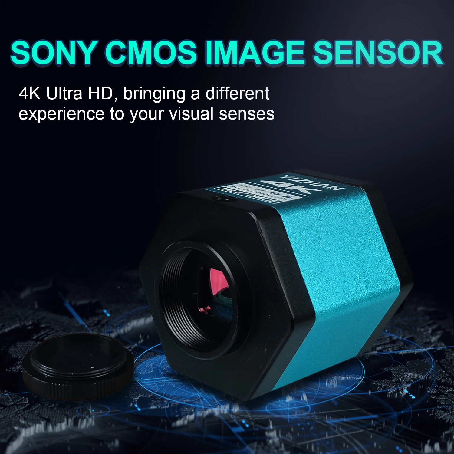 YIZHAN 1080P 4K FULL HD Industrial Microscope C-Mount Digital Camera ...