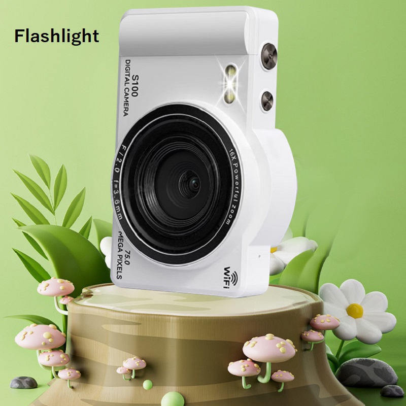 VETEK 10 Digital Camera 4K 75MP 2.8-Inch Touch Screen With Dual Lens ...