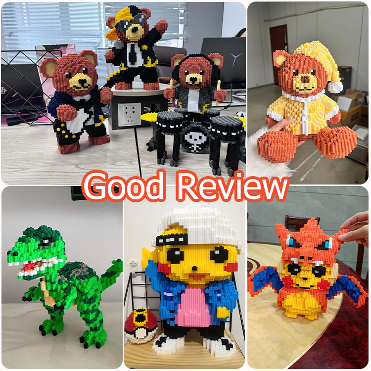 🚀Local Delivery🚀Big Building Block Toys for Boys Fox Blocks Cartoon DIY ...