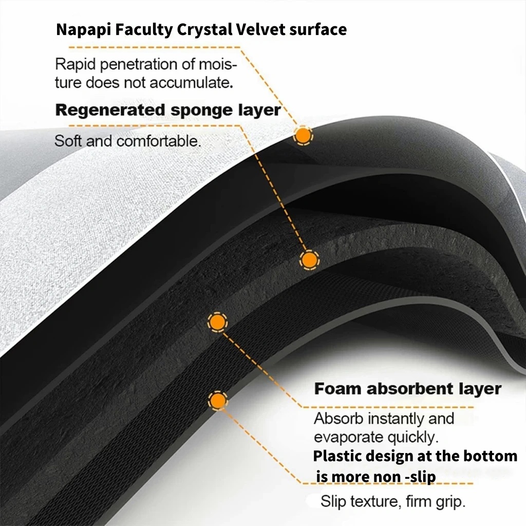 long absorption bath kitchen ALAS KAKI Karpet Antislip floor pad fast dry Diatom laminar crystal ...