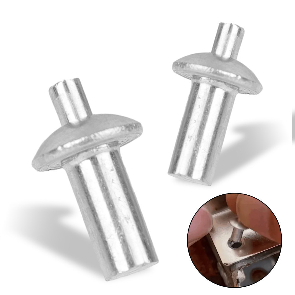 100PCS M5 Hammer Drive Fasteners - Expanded Aluminum Alloy Rivet and ...