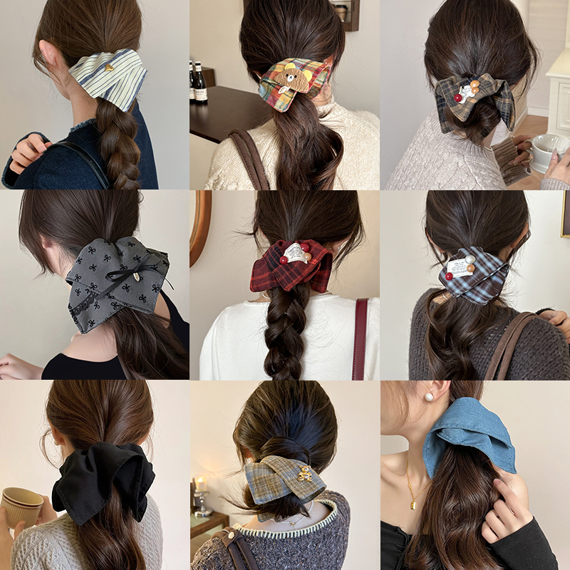 French Large Intestinal Circle New High-end Square Scarf Hair ...