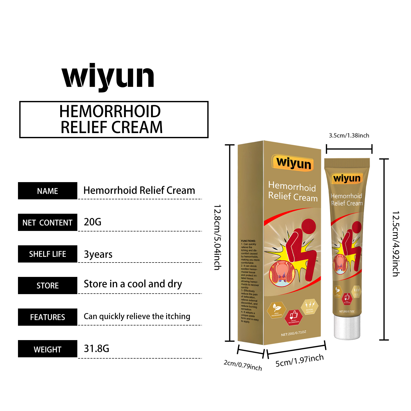 Hemorrhoid Relief Cream Relieve Hemorrhoid Pain Rapid Swelling ...