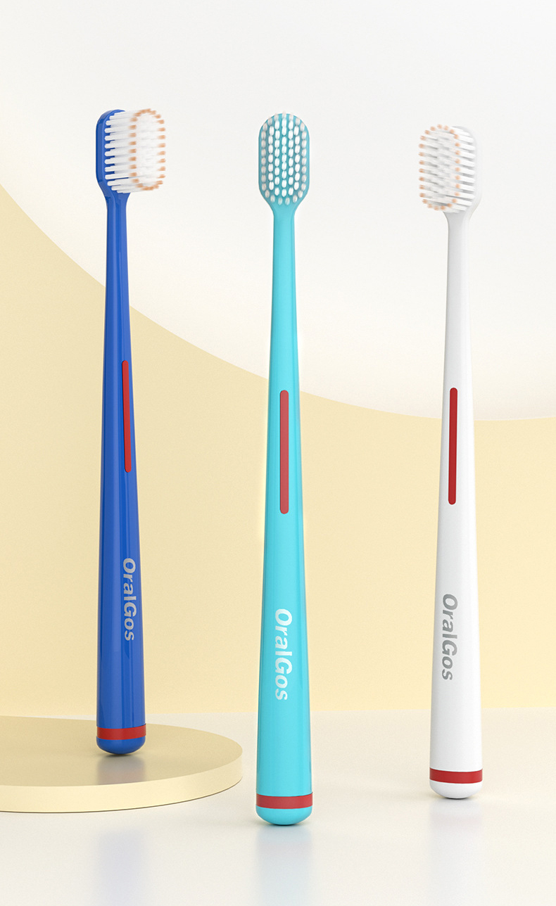 British Brand Premium Soft Bristled Toothbrushes Wide Head Toothbrushes ...