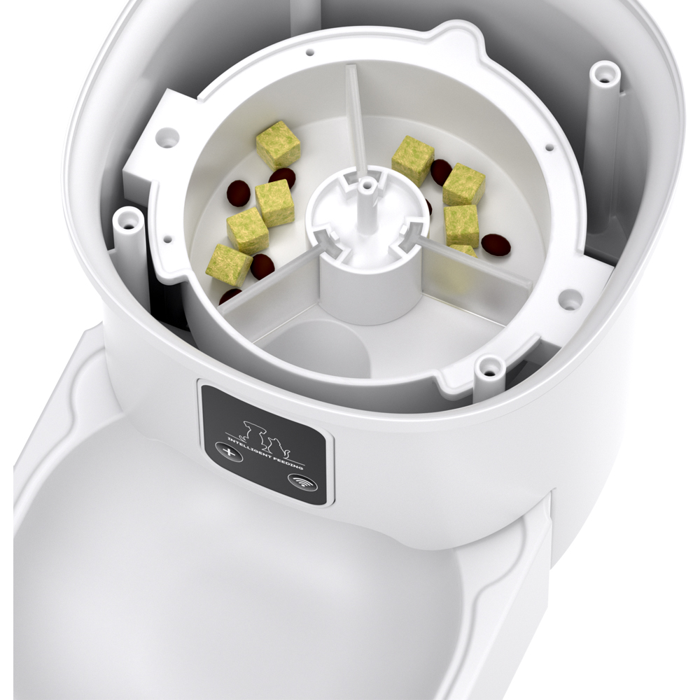 4L WIFI Button Automatic Cat Feeder Intelligent Cat and Dog Pet Feeder ...