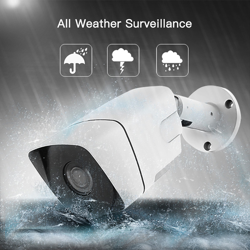 Outdoor IP POE Bullet Camera ONVIF 2MP Weatherproof CCTV Security ...
