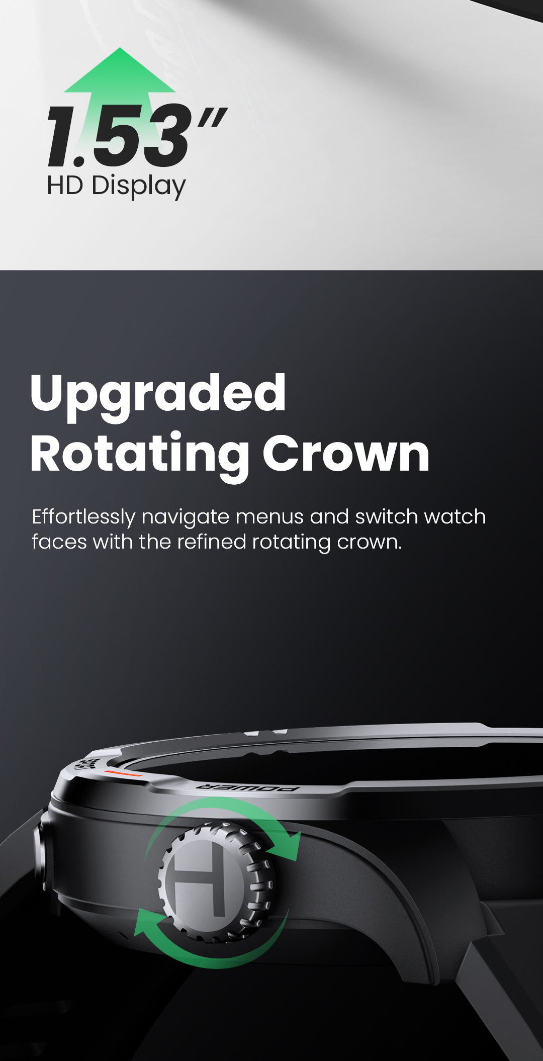 Haylou Smart Smart Runner 1.53-inch HD Display Voice Assistant call ...