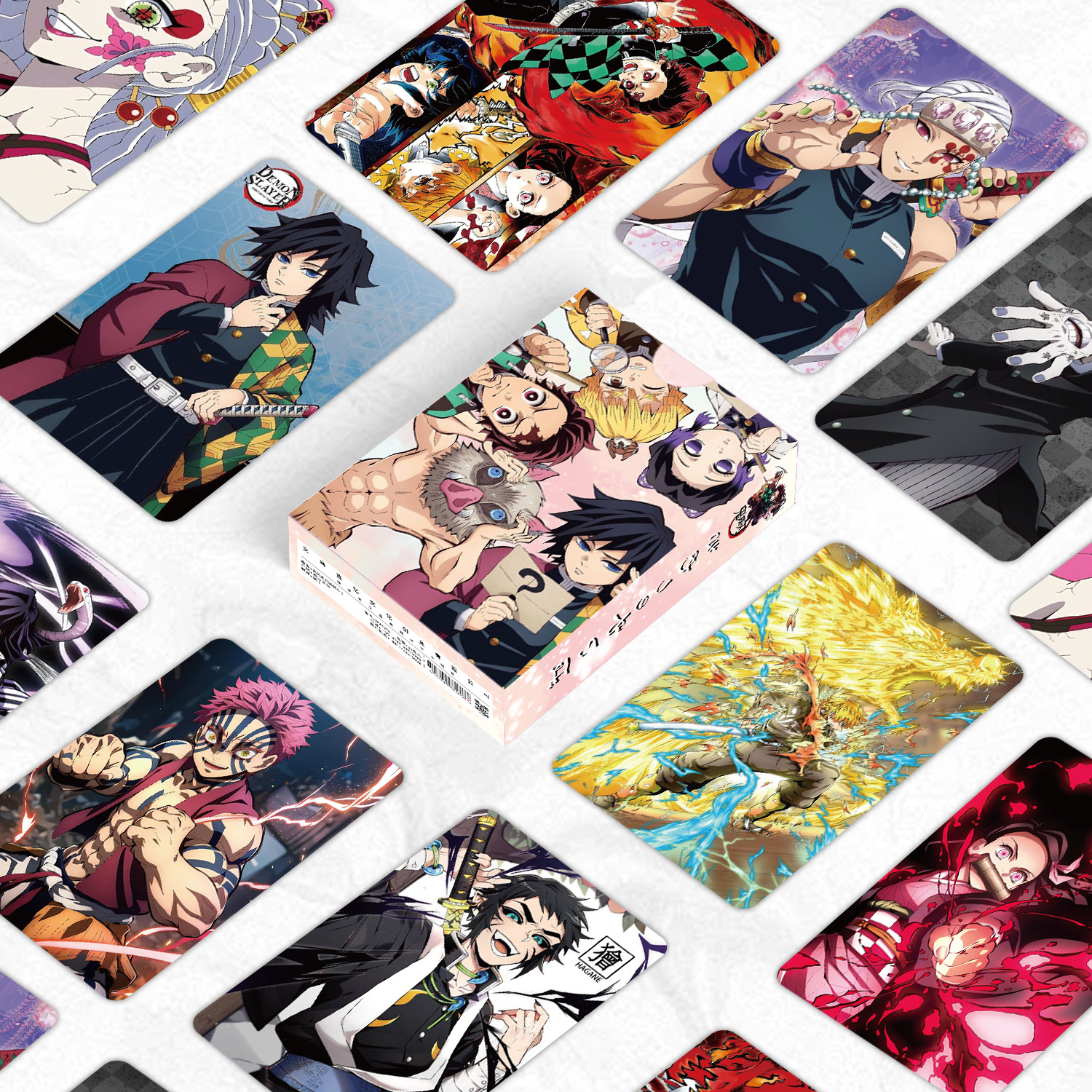 55Pcs Demon Slayer Lomo Cards Photocards Tanjiro Nezuko Mini Postcard ...