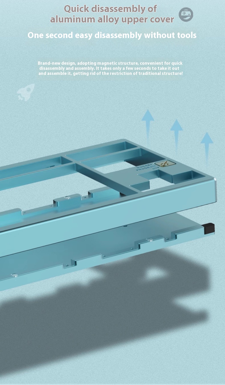 RECCAZR Rocket 80 Aluminum Wireless Mechanical Keyboard 80% Hot ...