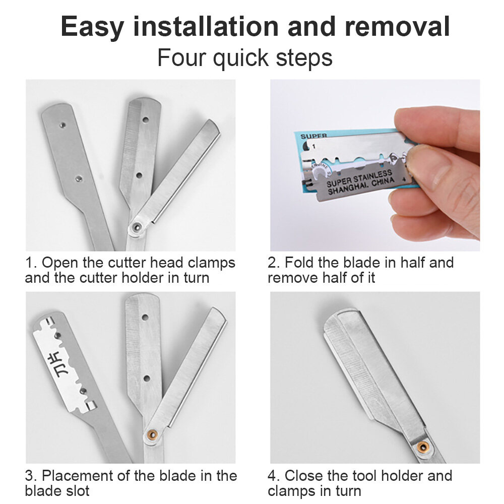 Colorful Professional Manual Straight Edge Razor, Stainless Steel Sharp ...