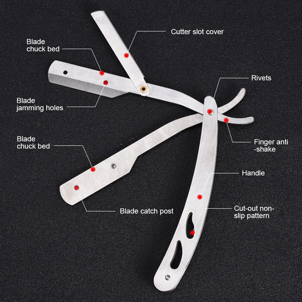 Colorful Professional Manual Straight Edge Razor, Stainless Steel Sharp ...