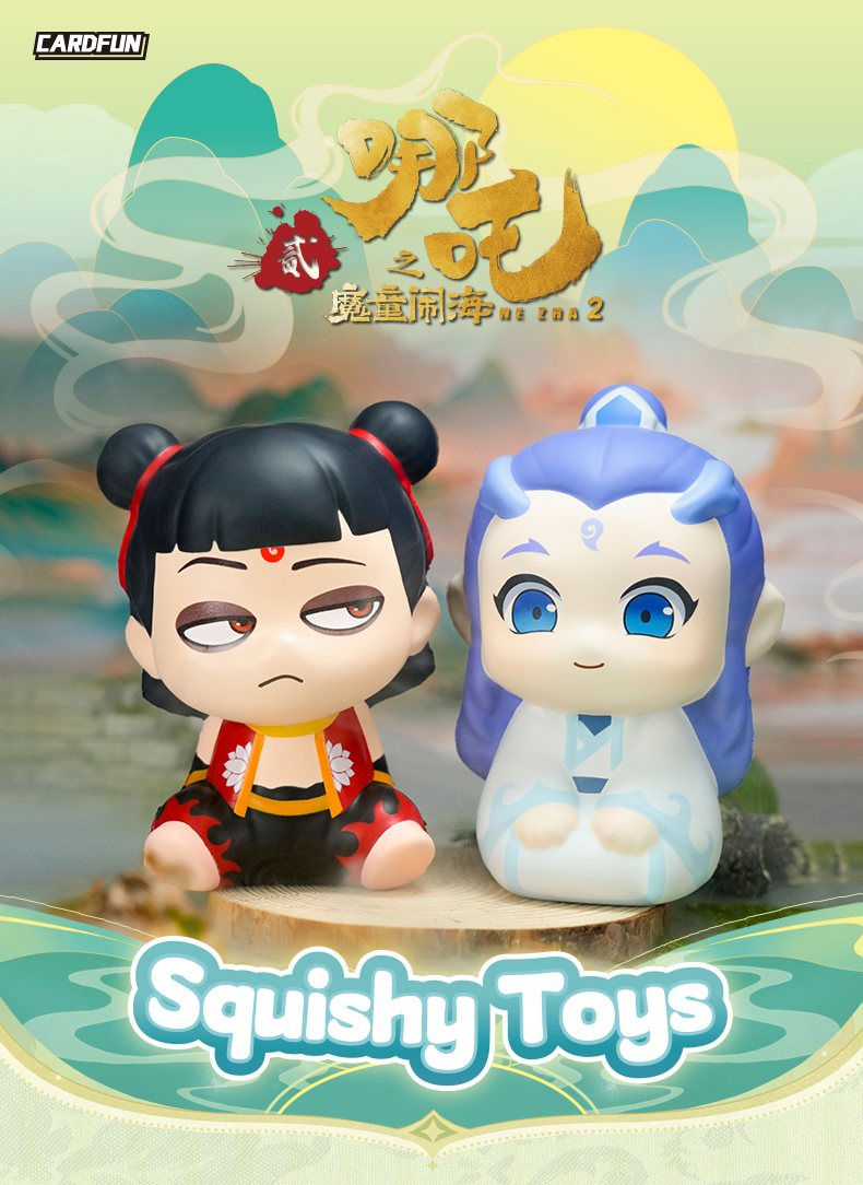 3D Nezha 2 Movie Characters Cute Toys Nezha Ao Bing Cartoon Toys ...