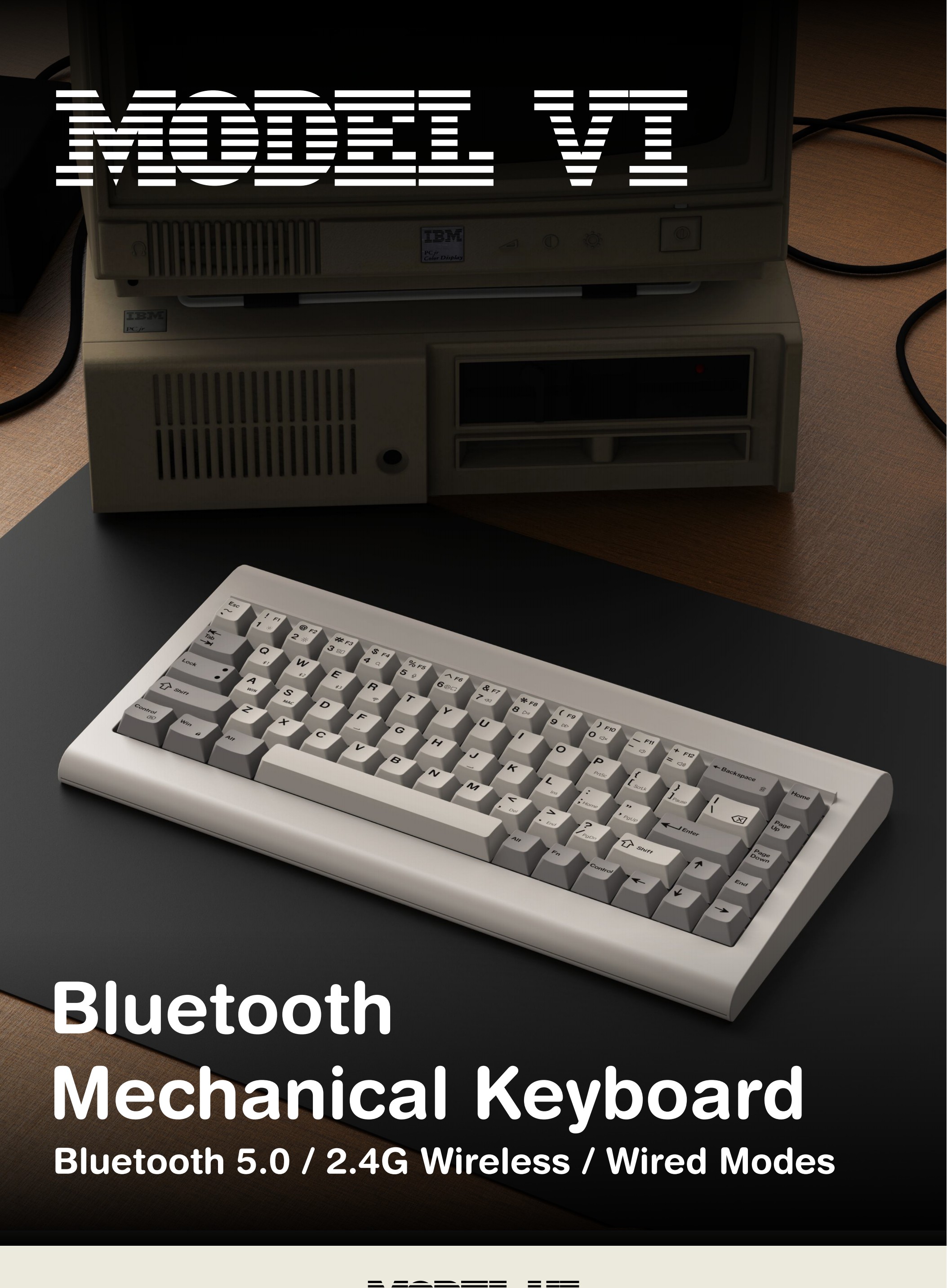 Kataaa Model VI Retro IBM PCJR Single Tri Mode Soldering Mechanical ...