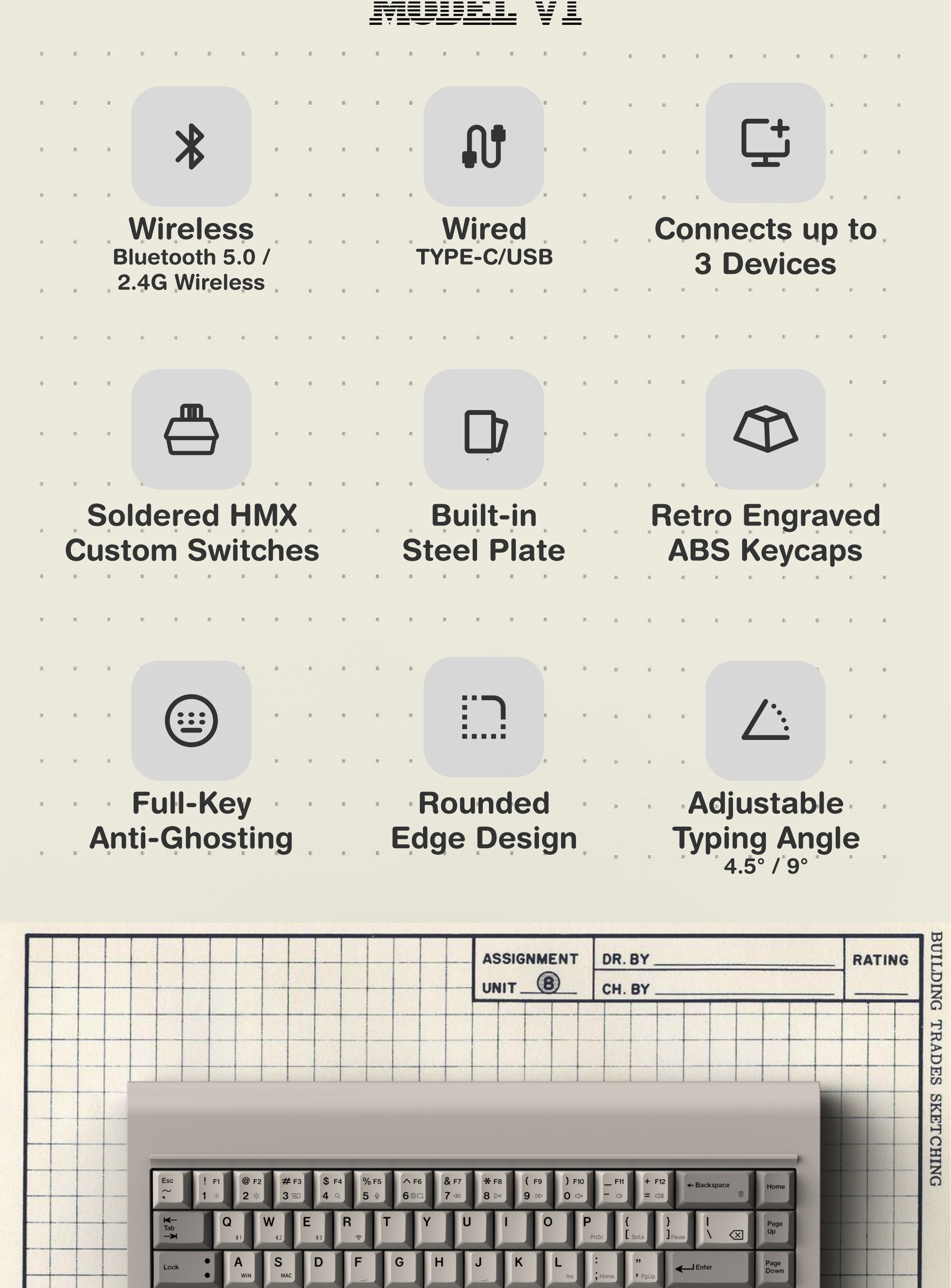 Kataaa Model VI Retro IBM PCJR Single Tri Mode Soldering Mechanical ...