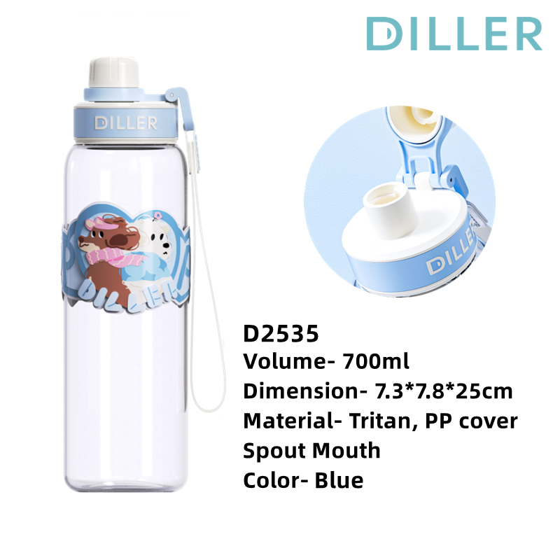 Diller 700ml Leakproof Tritan BPA-Free Water Bottle D2515 | Shopee Malaysia
