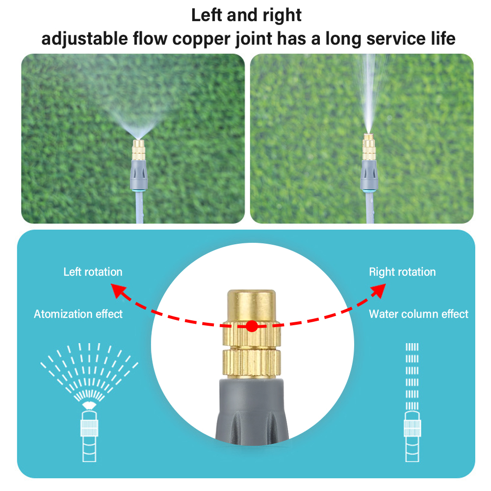 YAGO Automatic Drip Irrigation Adjustable Nozzle Set Flower and Green ...