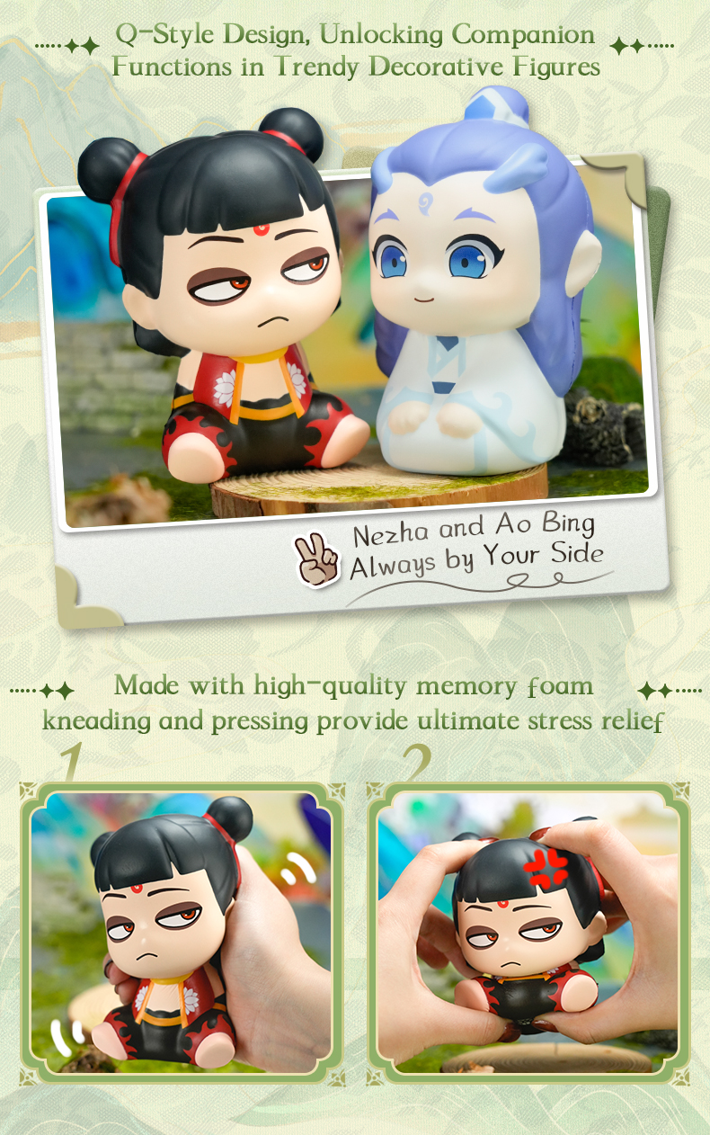 3D Nezha 2 Movie Characters Cute Toys Nezha Ao Bing Cartoon Toys ...