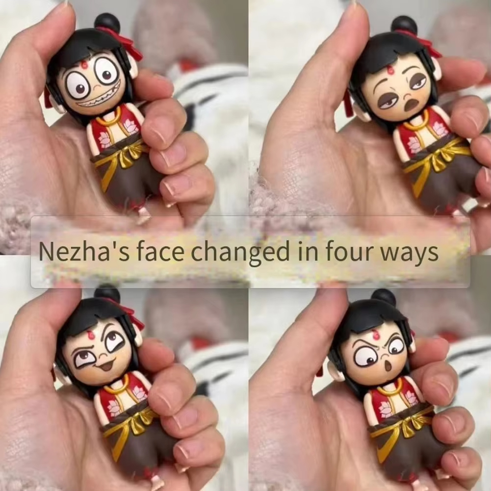 2025New Nezha Face Changing Toy Chinese Anime Nezha2 Figure Doll ...