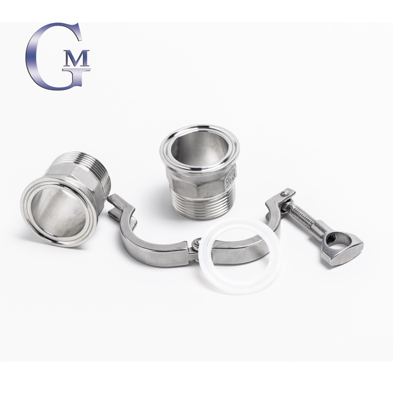DN8 to DN15 BSPT Male 304 Stainless Steel Hex Sanitary Ferrule ...