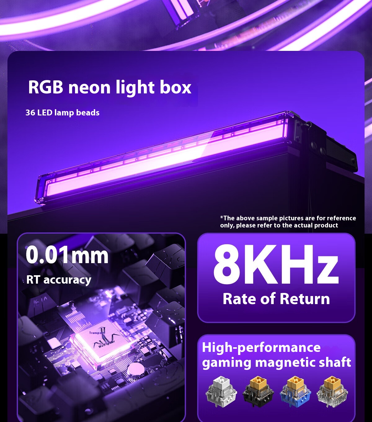 AULA HERO 68HE Wired Magnetic Keyboard 65% Hot swappable RGB RT0.01 ...