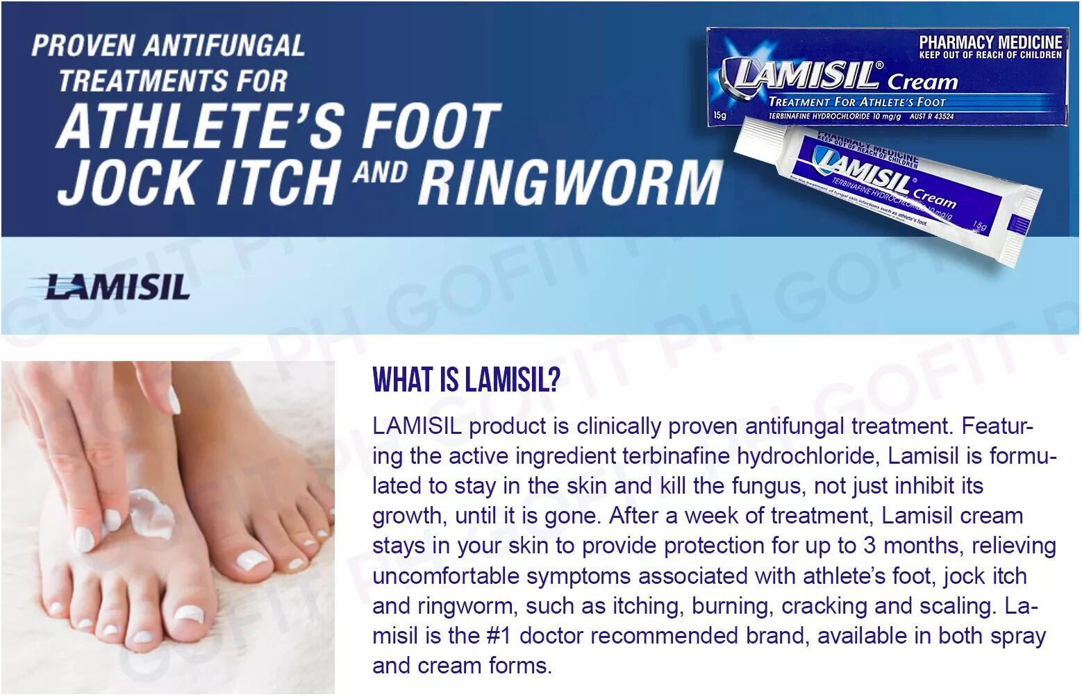 Lamisil Antifungal Ointment Cream for athletes herbal foot care, jock ...