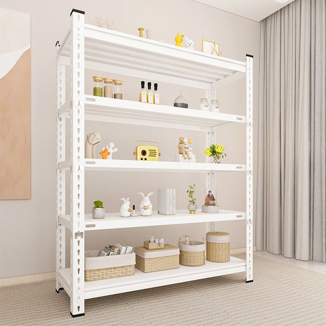 5 Tier 100*40*200cm Metal Boltless Rack Home kitchen Store Storage Rack ...