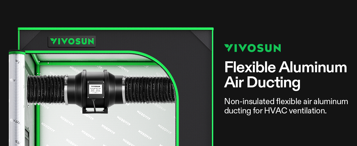 VIVOSUN Dryer Vent Hose, 4/6 inch Vent Kit for HVAC Ventilation ...