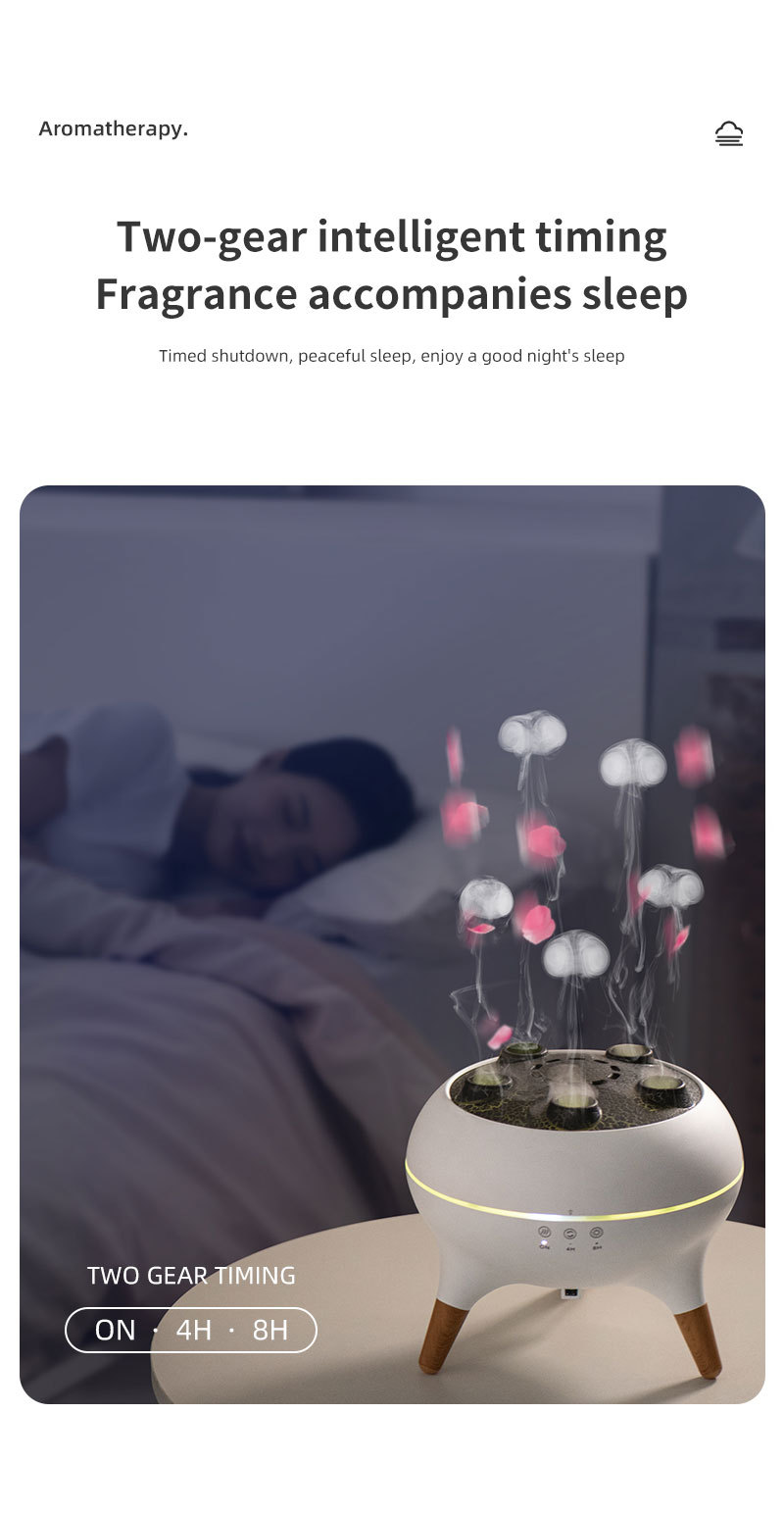 New Dynamic Multi-Spray Flame Jellyfish Aromatherapy Diffuser with ...
