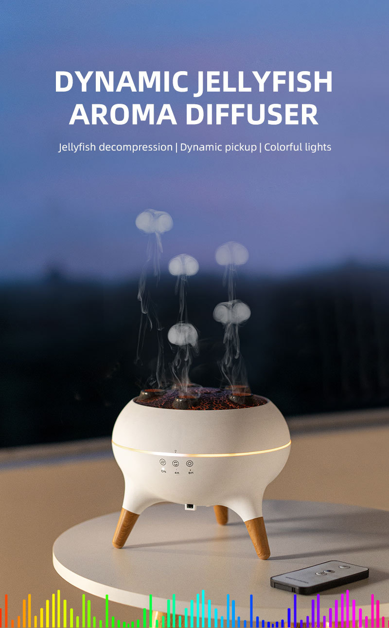 New Dynamic Multi-Spray Flame Jellyfish Aromatherapy Diffuser with ...
