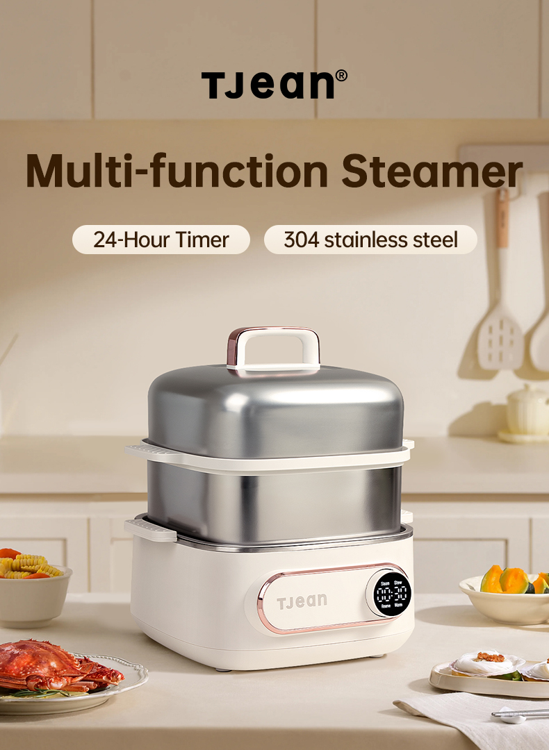TJean multifunctional steamer with double-layer large capacity steamer ...