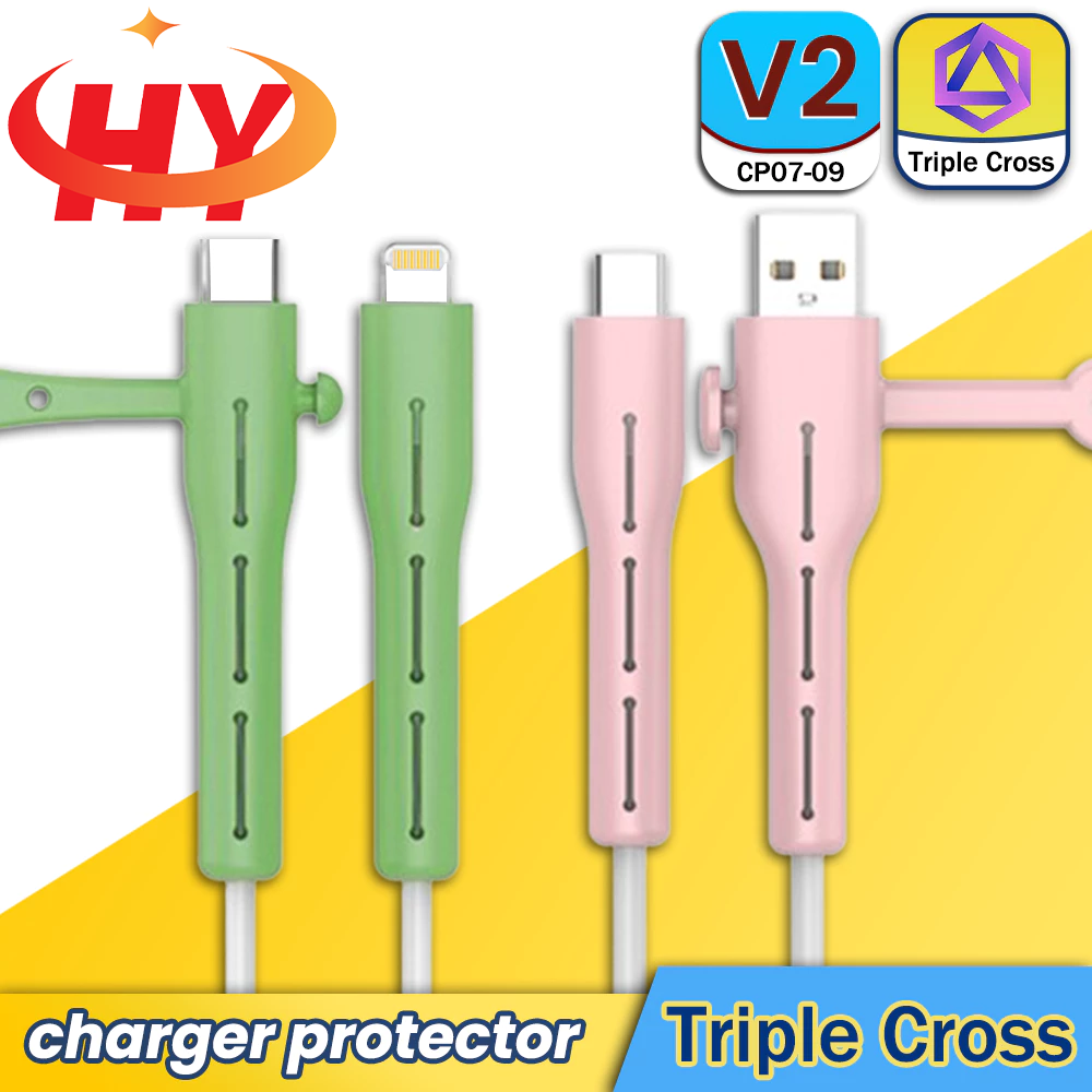 HY New Upgrade Full Cover Cord Protector/Silicone Charging Cable Port ...