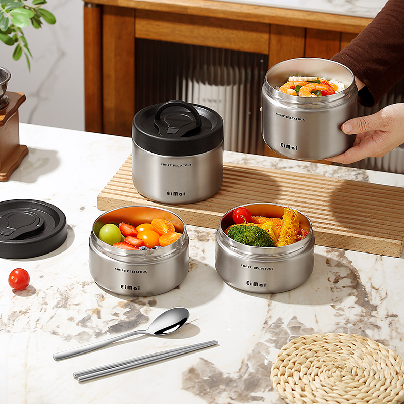 304 Stainless Steel Lunch Box Insulated Food Storage Box Sealed Food ...